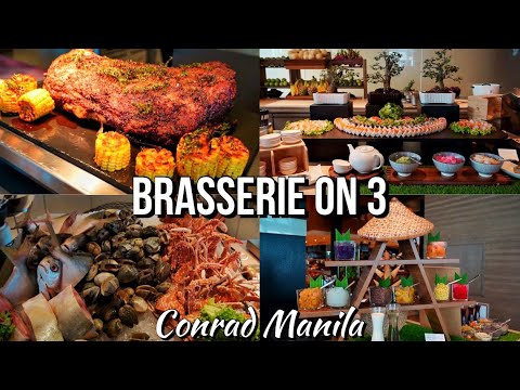 CONRAD HOTEL MANILA: Brasserie On 3 Buffet - YouTube