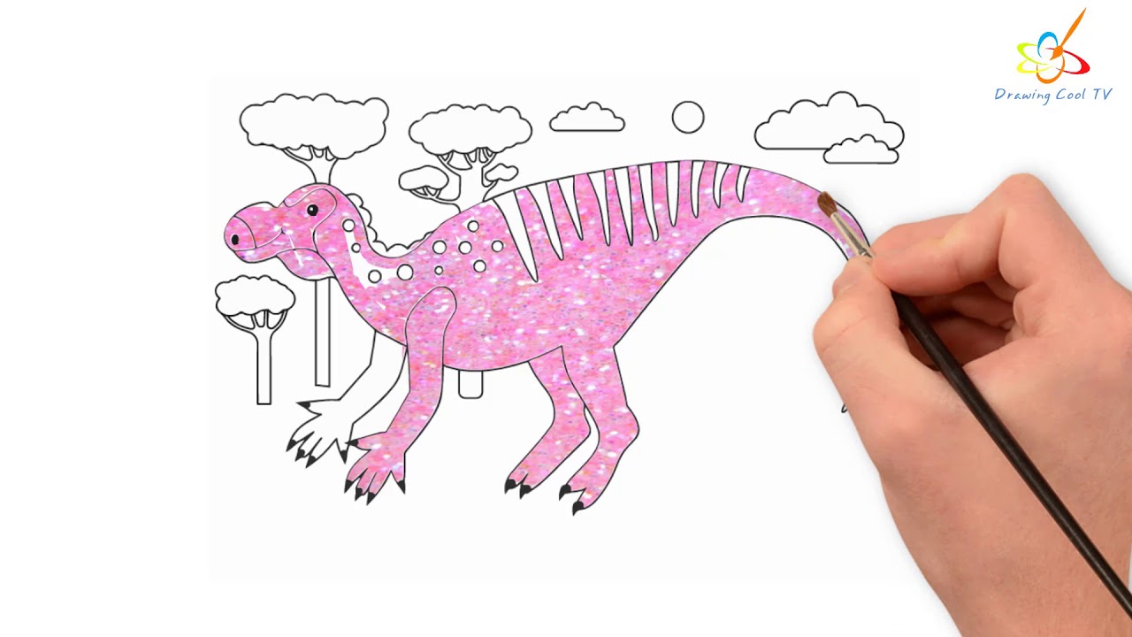 Drawing and Coloring - Dinosaur muttaburrasaurus coloring | Drawing ...