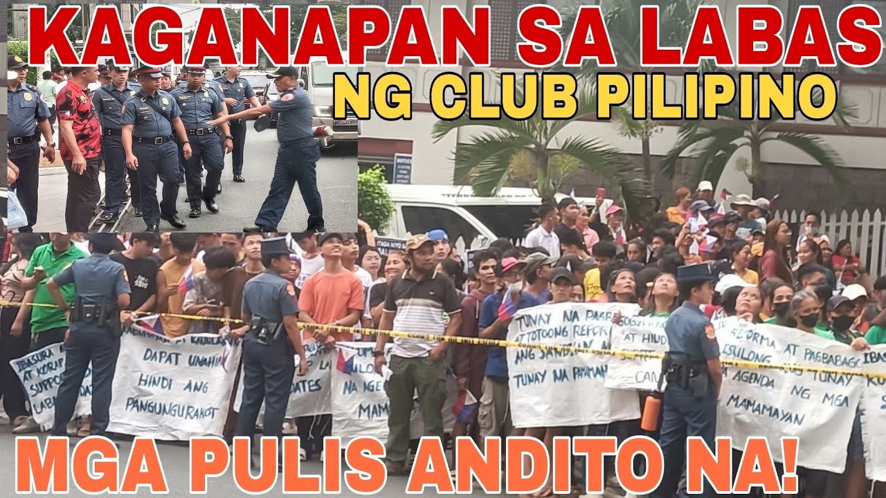 MGA KAGANAPAN SA LABAS NG CLUB FILIPINO - YouTube
