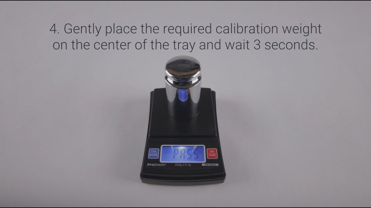 Calibrate ProScale Numbers Scale - YouTube
