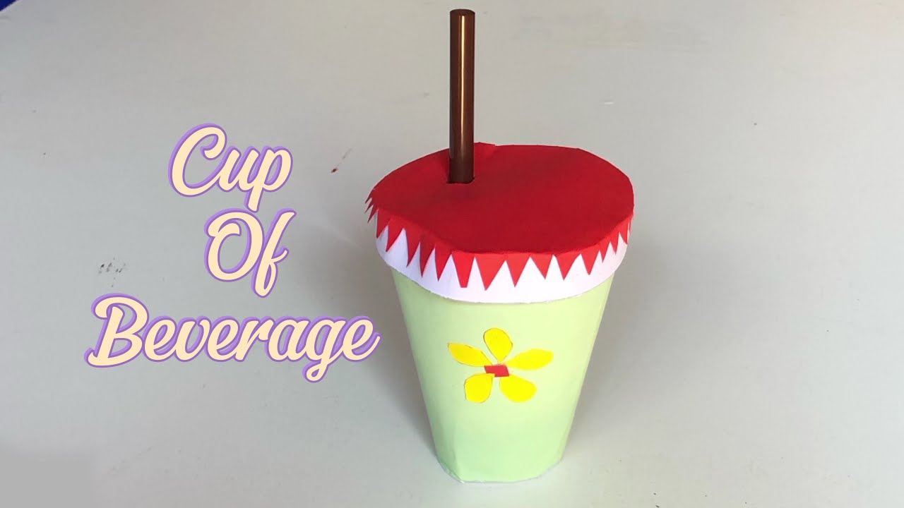 How To Create A Trendy Paper Cup With A Cool Lid! - YouTube