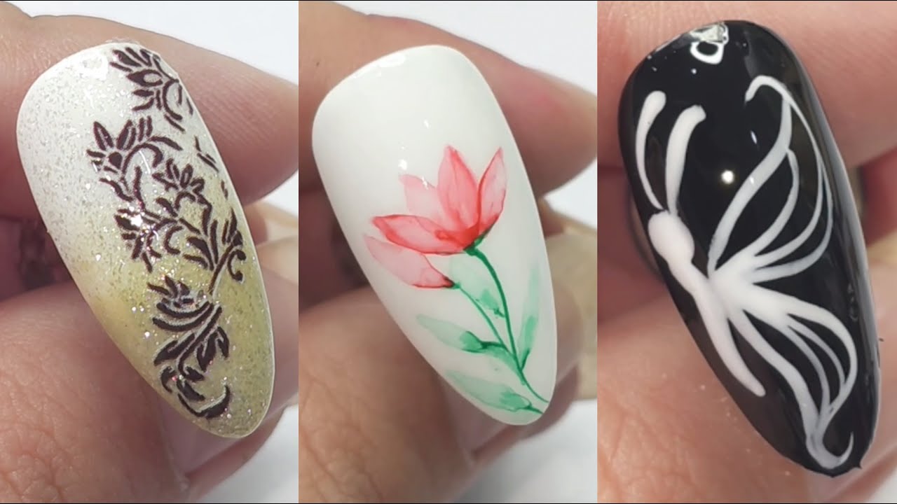 #464 how to design nails | professional nail art tutorial | nail art ...