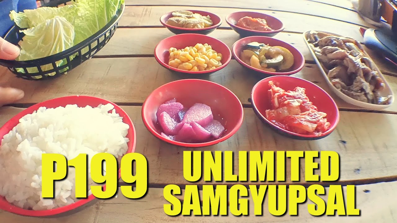 P199 Unlimited Samgyupsal at K- Rice - YouTube