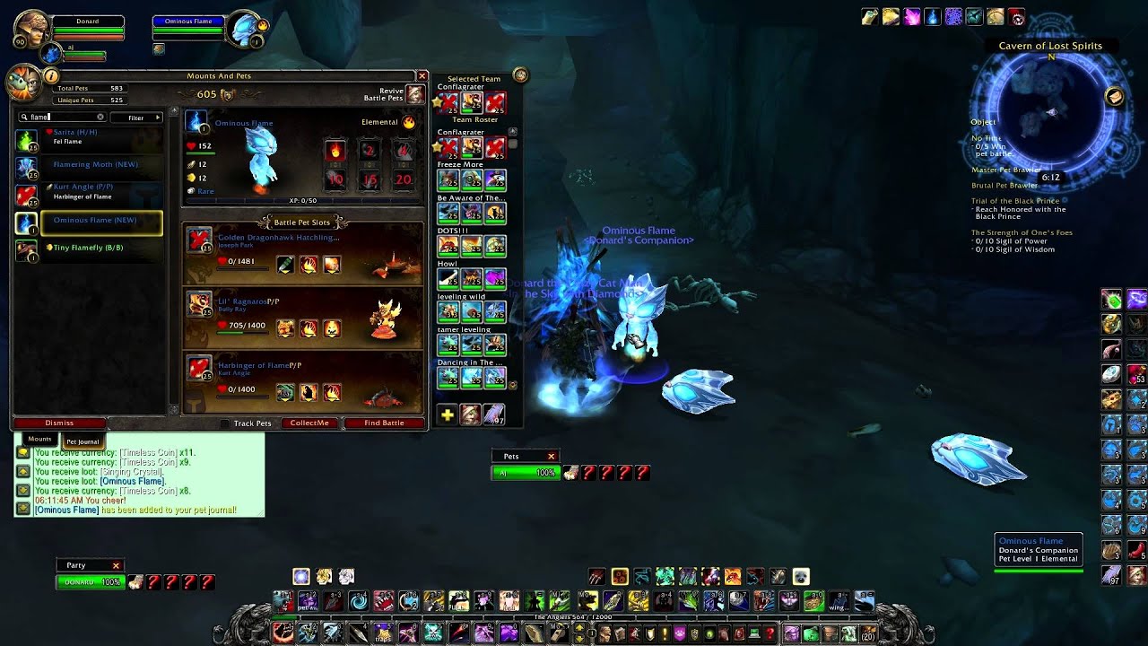 World of Warcraft Pet Battles: Gotta Collect Them All! Ominous Flame ...