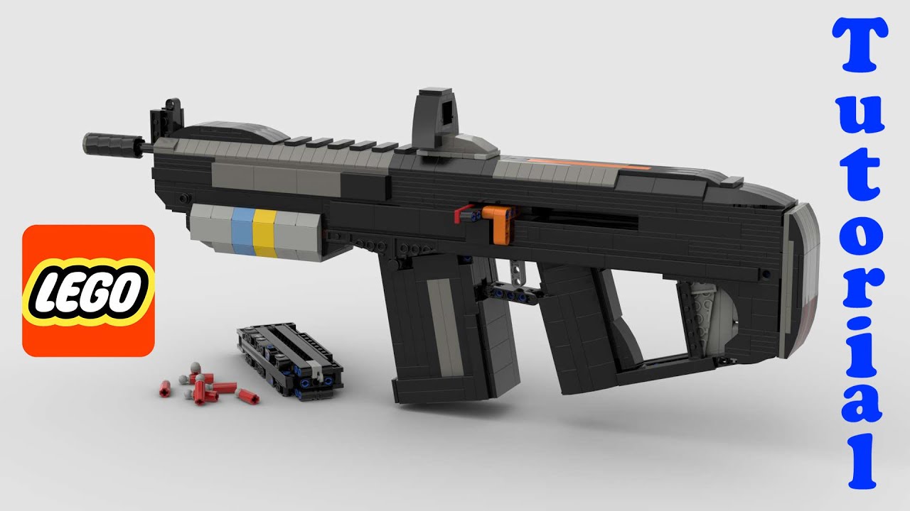 HALO commando toy gun that works assembling Unofficial LEGO set - YouTube