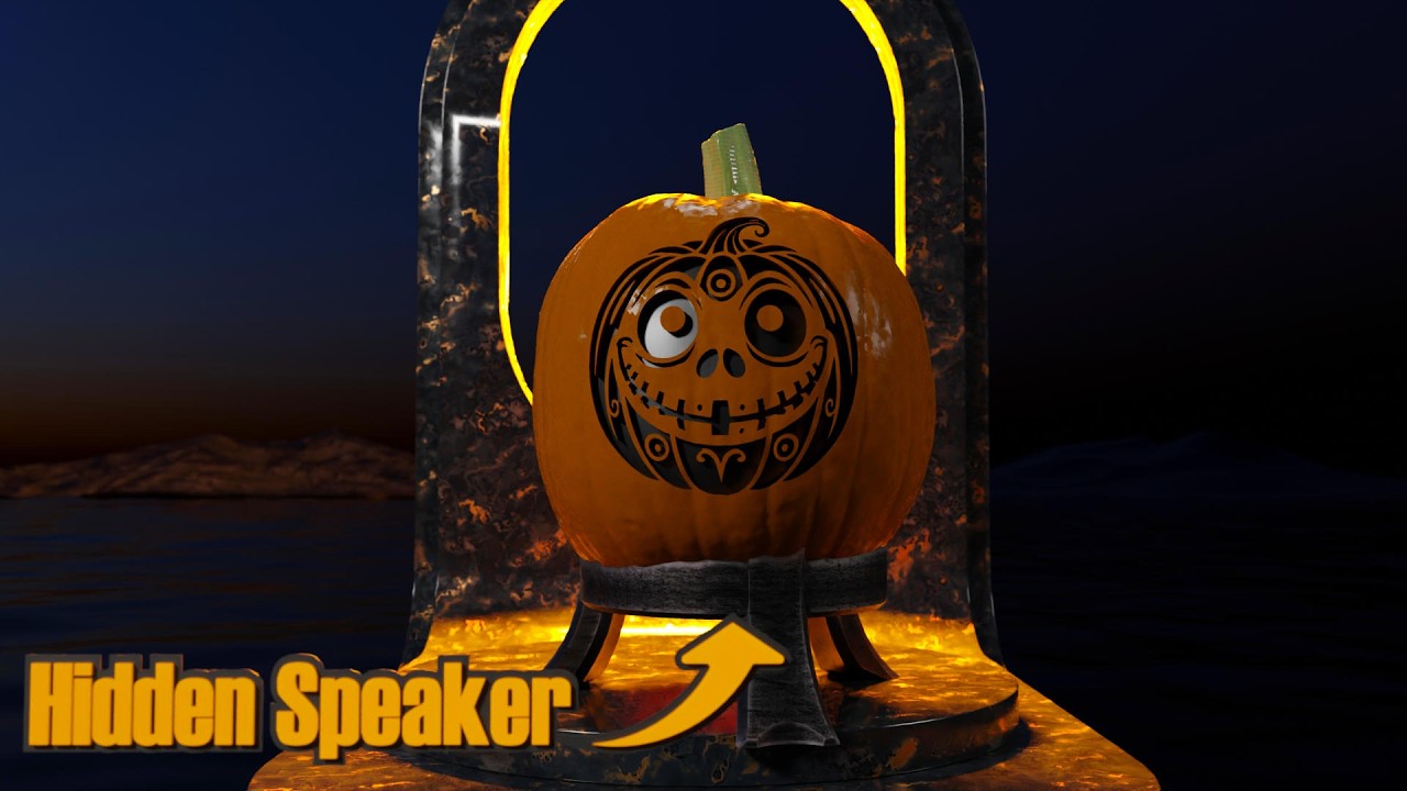 I Hid a Speaker Inside This 3D Printed Pumpkin for Halloween. 🎃 - YouTube