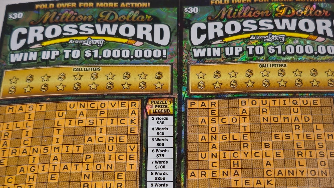 Million Dollar Crosswords!🔴 $30 Arizona Lottery Scratchers - YouTube