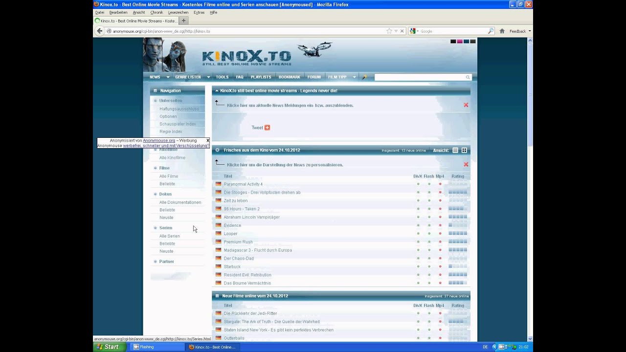 Kinox.to sicher besuchen-Anonymous.org Anonym SurfenTutorial #7 HD 720p ...
