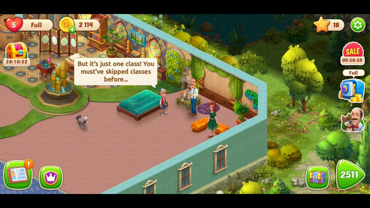 Homescapes - Gameplay 1: Austin, Katherine, and Scotty Play Music and ...