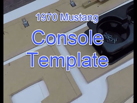 1970 Mustang Center Console Build - Stencil - Template - YouTube