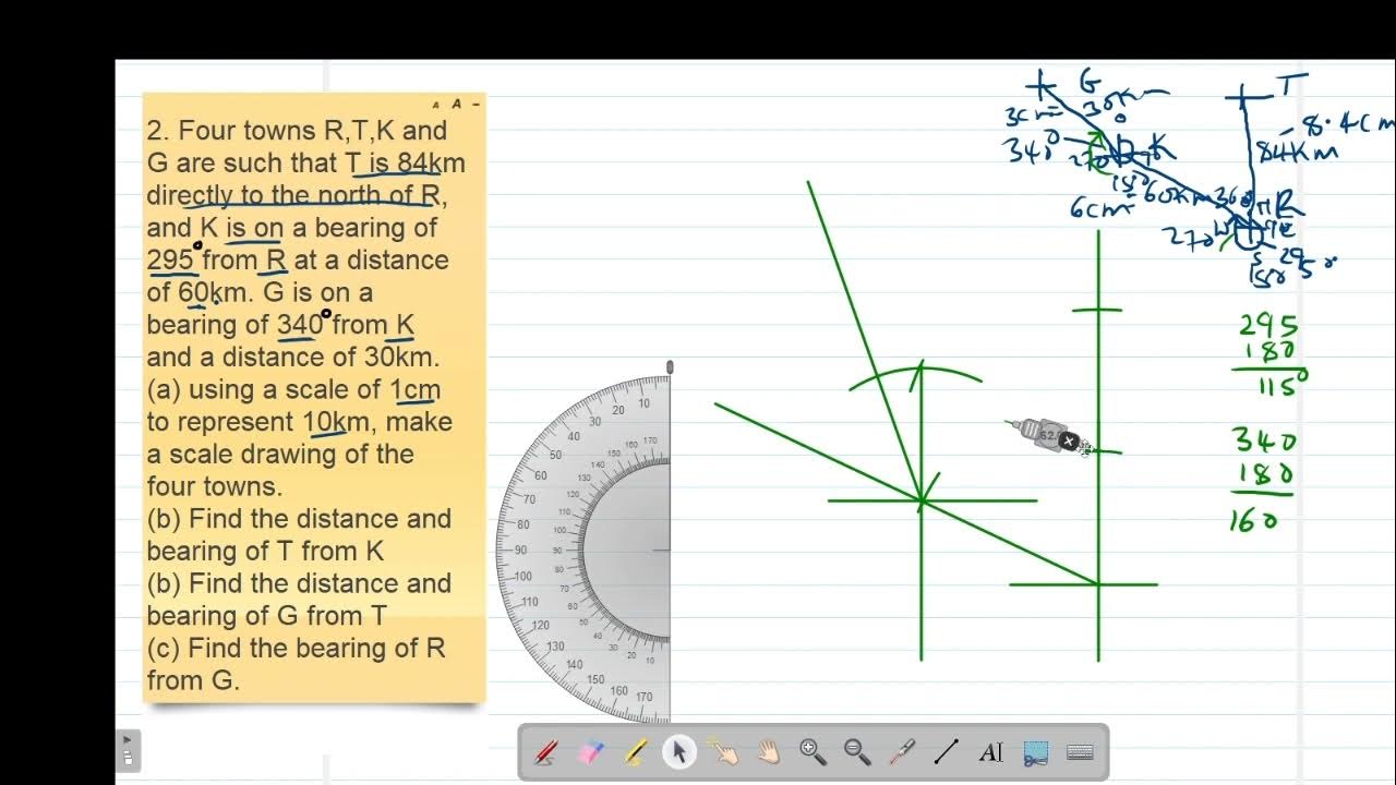 FORM1: SCALE DRAWING : LESSON 2 (BEARING) - YouTube