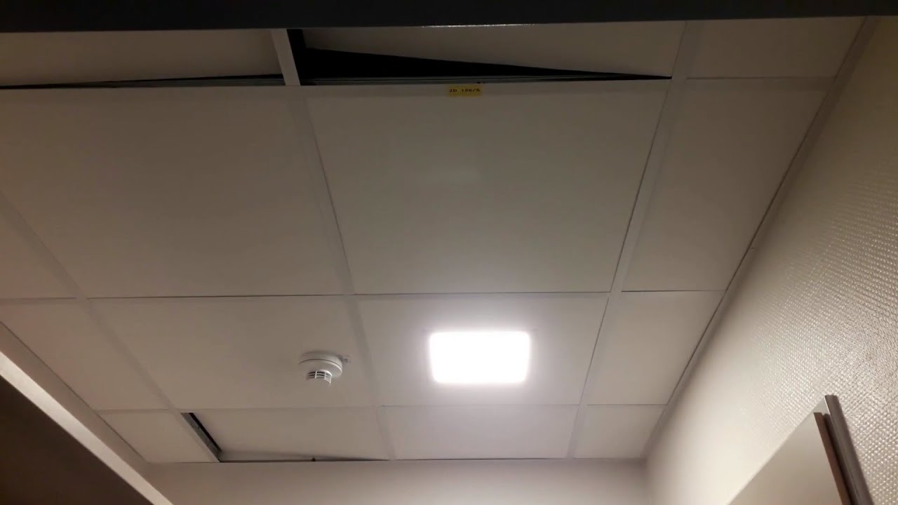 Ceiling panels slightly moving by heavy winds (read description for ...