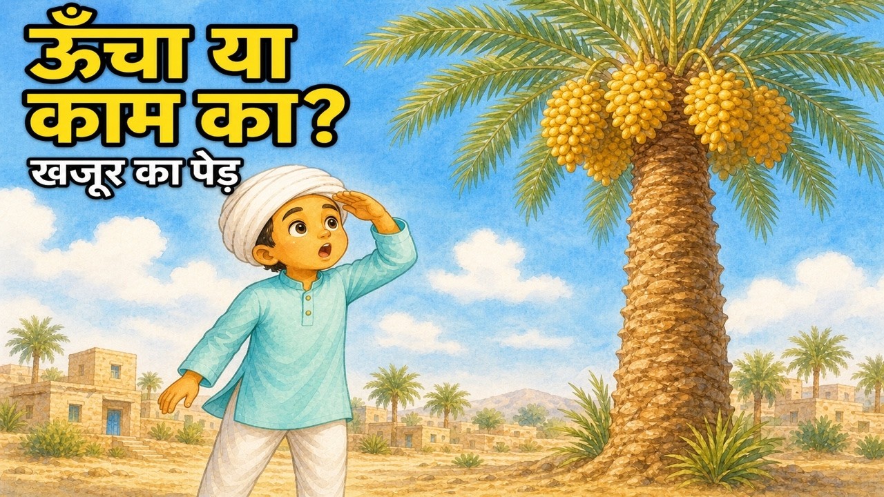 खजूर का पेड़ – Kabir Doha Animation | Hindi Story for Kids - YouTube