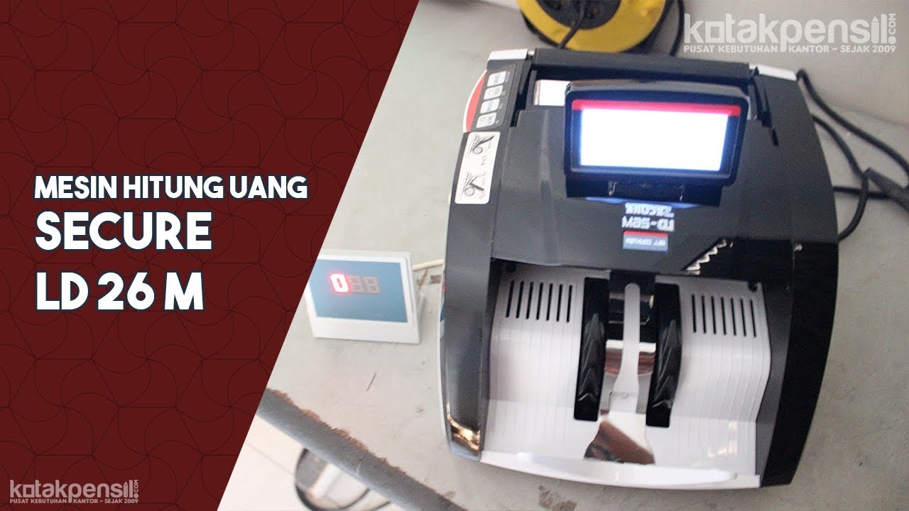 Mesin Hitung Uang Secure LD 26 M Spesifikasi | Cuma 1 Jutaan - YouTube