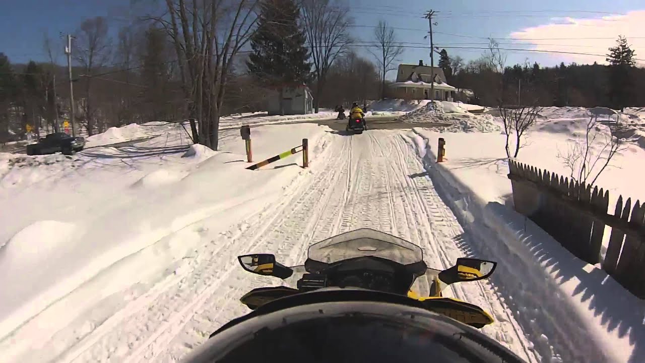 Snowmobiling in Keene NH 2k15 - YouTube