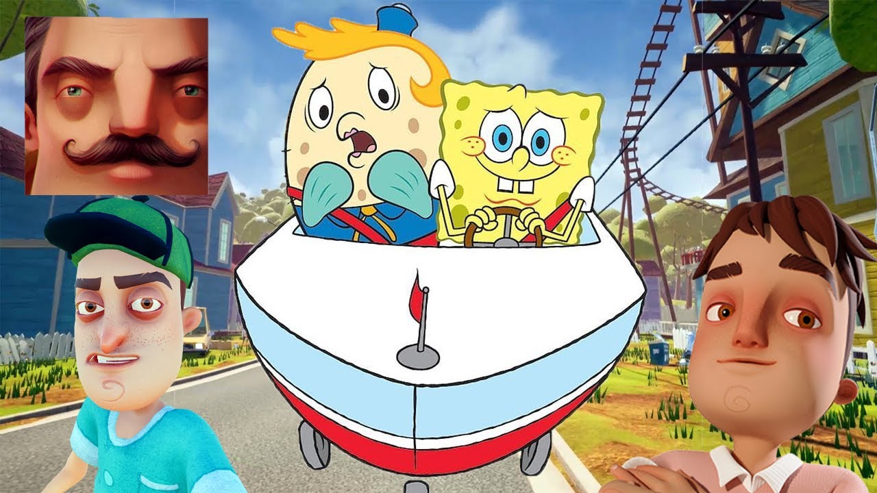 Hello Neighbor - My New Neighbor SpongeBob Boat History Gameplay ...