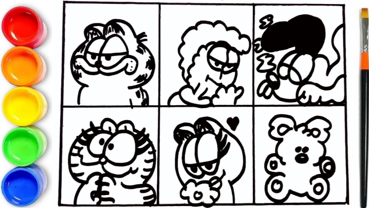 Drawing the Garfield Movie All Characters | Drawing Garfield, Odie, Vic ...