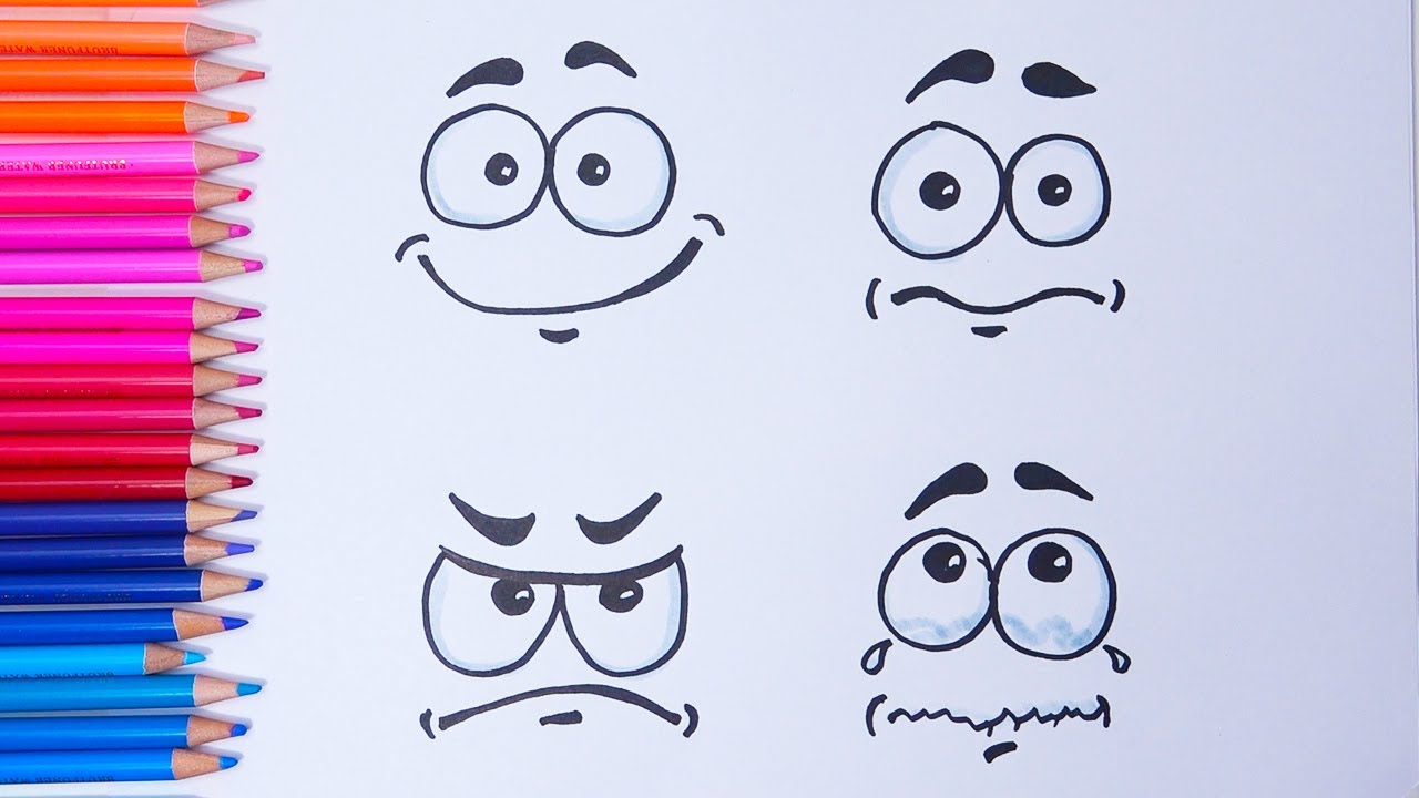 DRAW easy How to DRAW EMOJIS Easy drawings - YouTube