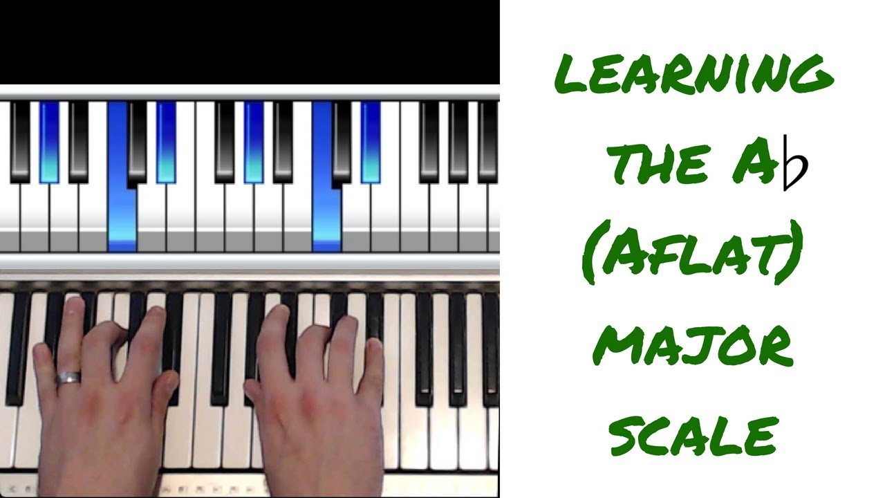 Learning The Ab (Aflat) Major Scale - How To Play - Piano Lesson - YouTube