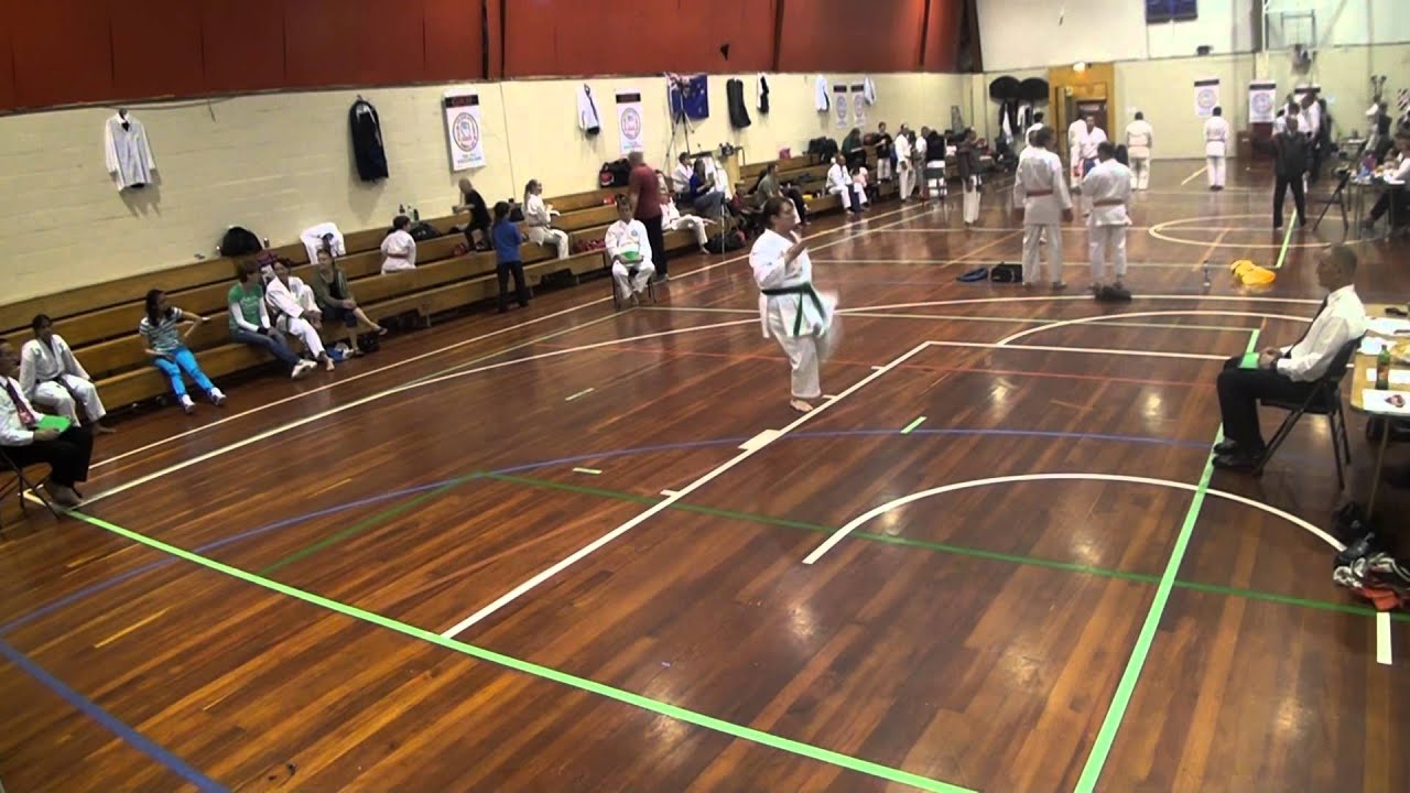 gkr nz nats 19 10 2013 ring7 35 44yrs female 8th 4th kata 06k saifa ...