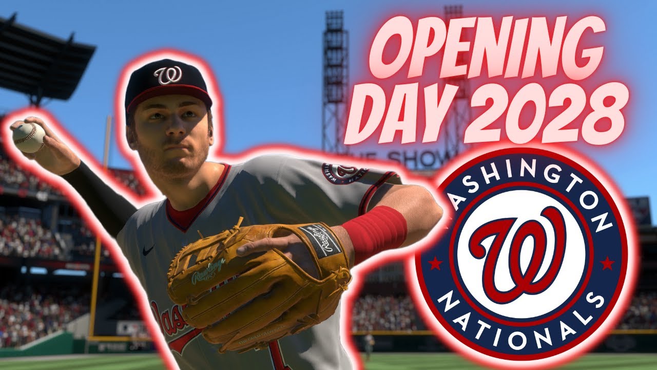 OPENING DAY 2028 | MLB THE SHOW 22 WASHINGTON NATIONALS FRANCHISE EPISODE 137! - YouTube