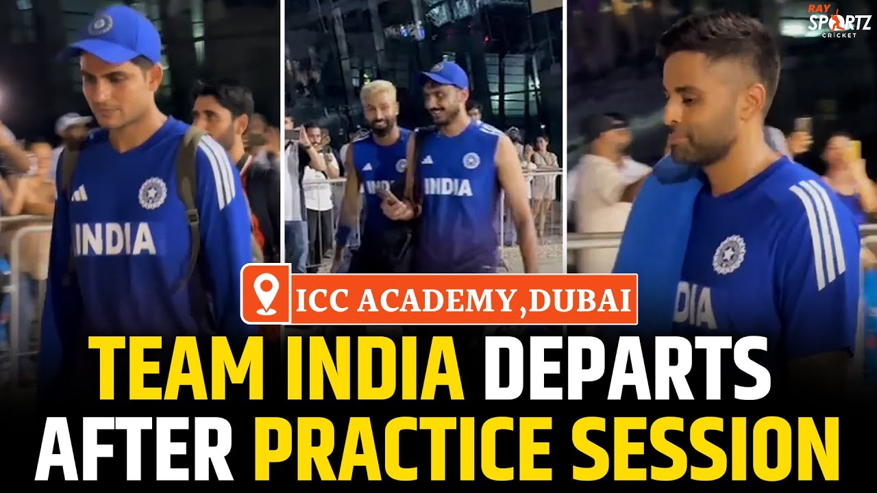 Watch : Team India departs from ICC Academy, Dubai after concluding ...