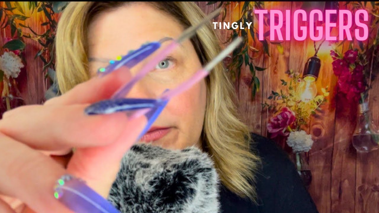ASMR | Tingly Triggers with Long Nail Tapping & Scratching | Clipping ...