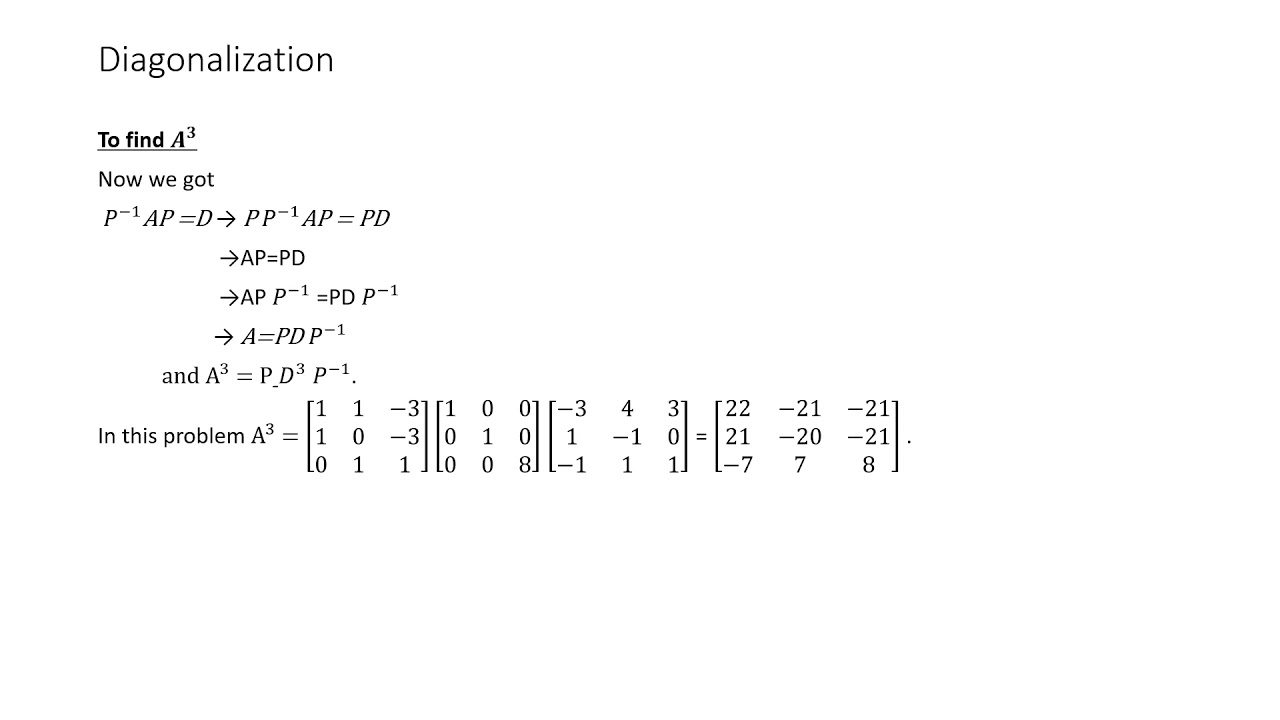 MA 482-APPLIED LINEAR ALGEBRA- MODULE V(Part 2) - YouTube