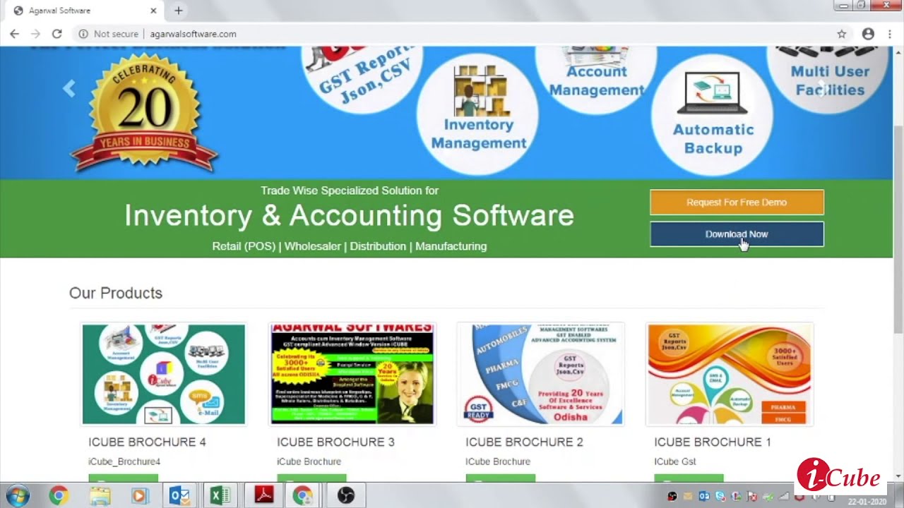 Download and Install iCube Accounting software - YouTube