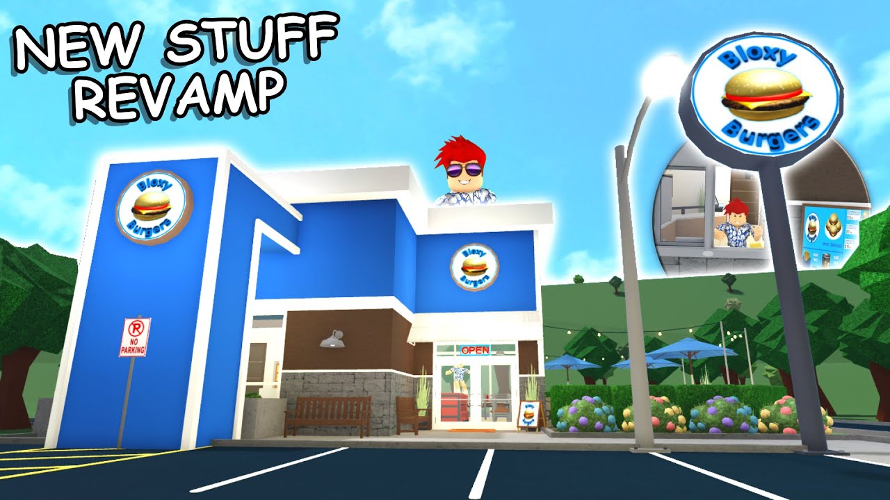 Renovating My BLOXY BURGER's With The NEW COMMERICAL UPDATE ITEMS - YouTube