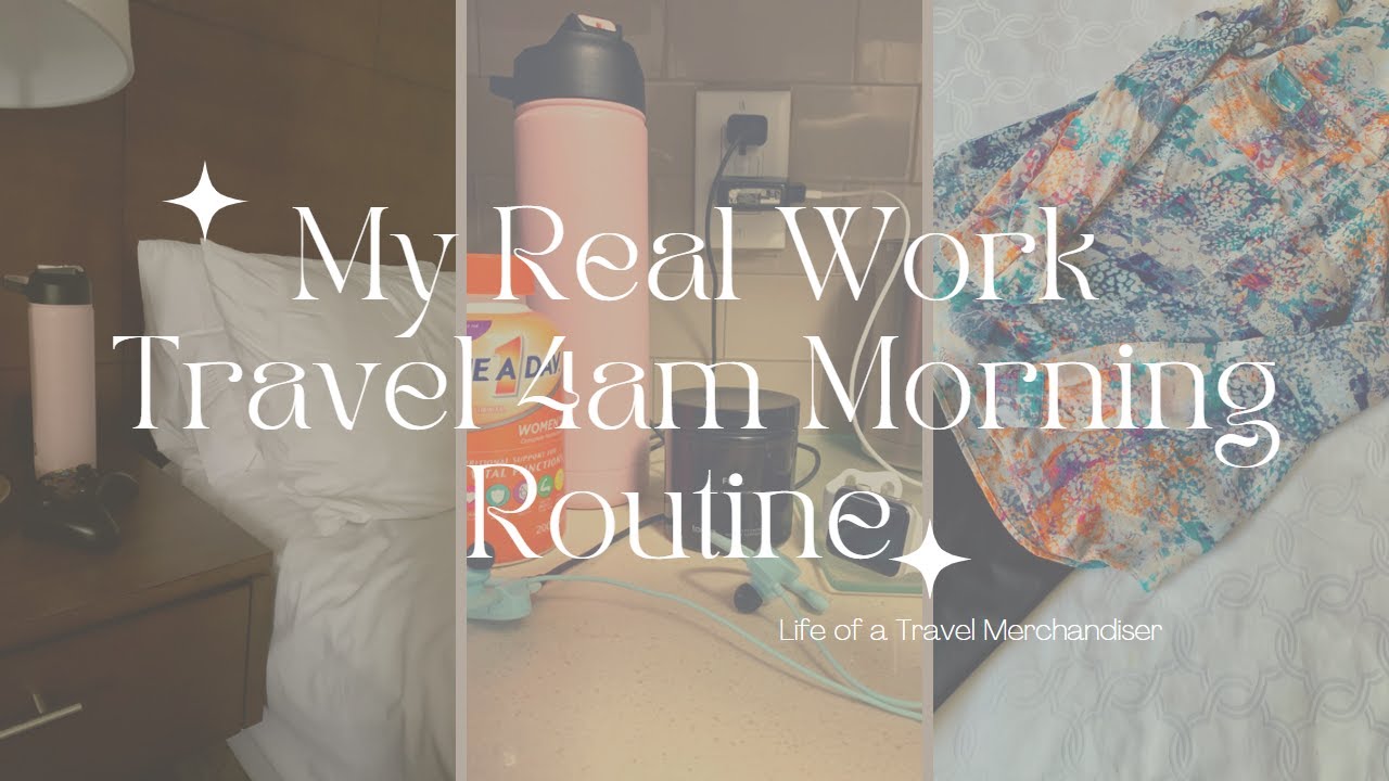 My Real 4am work travel morning routine 2022 - YouTube