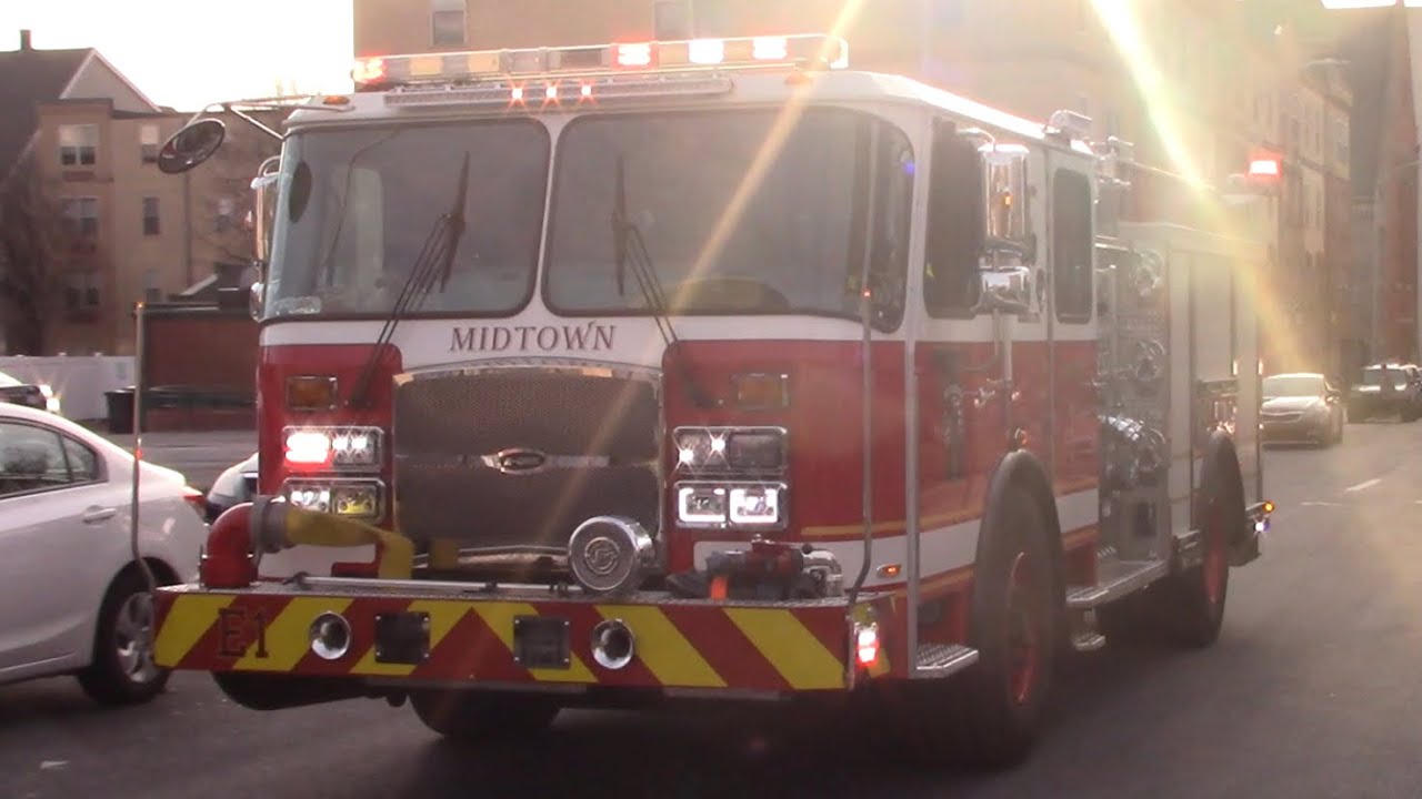 Reading Fire Department Engine 1 Responding - YouTube