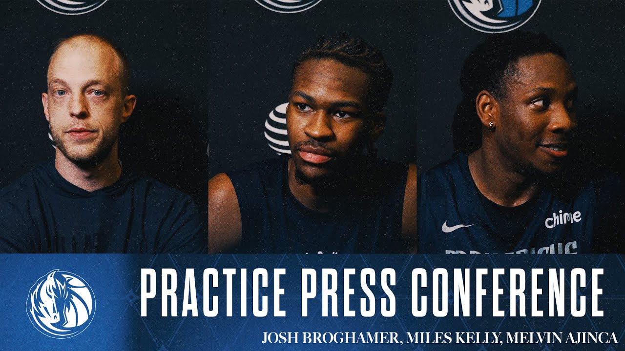 Coach Josh Broghamer, Miles Kelly, Melvin Ajinca | Post Practice | 07 ...