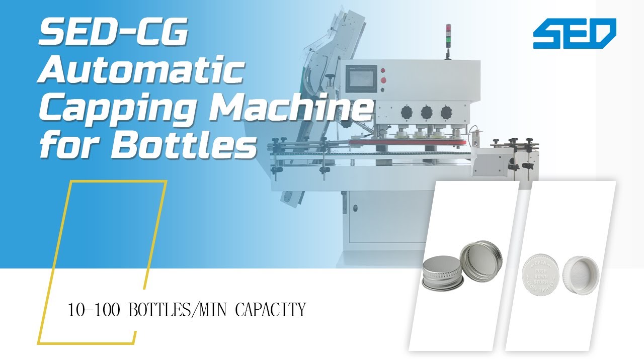 Automatic Capping Machine for Bottles SED-CG (SED PHARMA) - YouTube