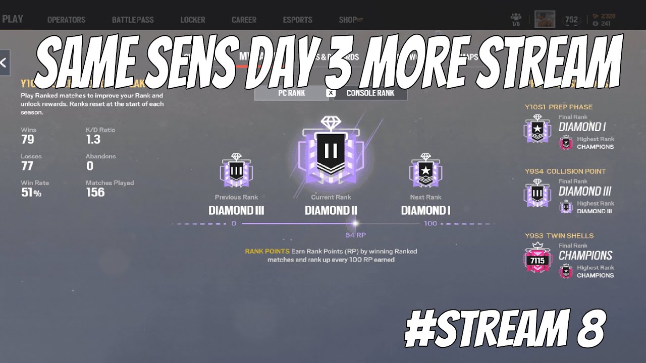 Ranked Stream #8 Same Sens Day 3 - YouTube