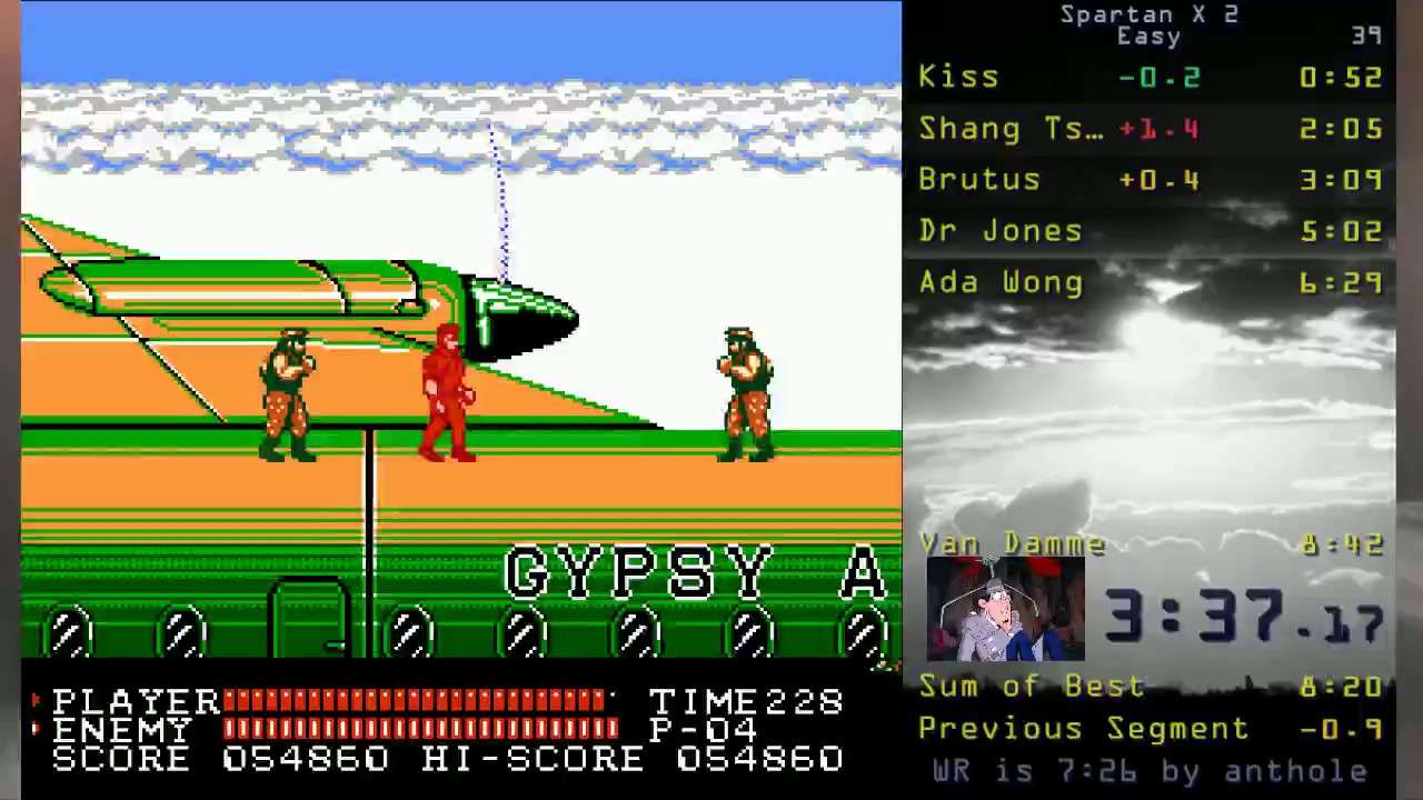 Spartan X 2 (NES-emu) Any% Easy in 8m17s - YouTube