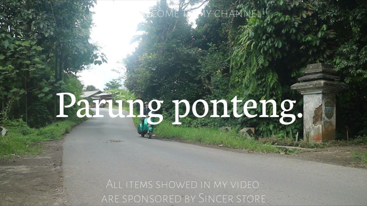 suasana pedesaan parung ponteng kabupaten cibalong kerika sore hari ...