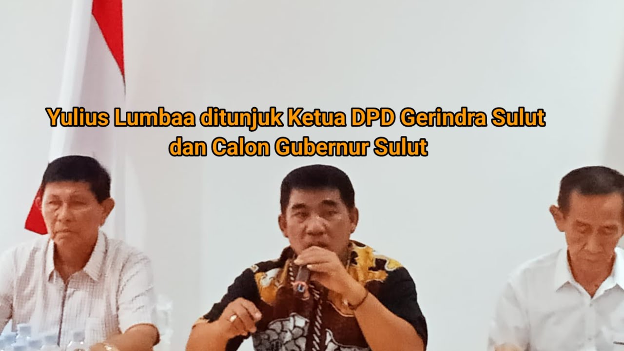 Yulius Lumbaa ditunjuk Ketua DPD Gerindra Sulut dan Calon Gubernur ...
