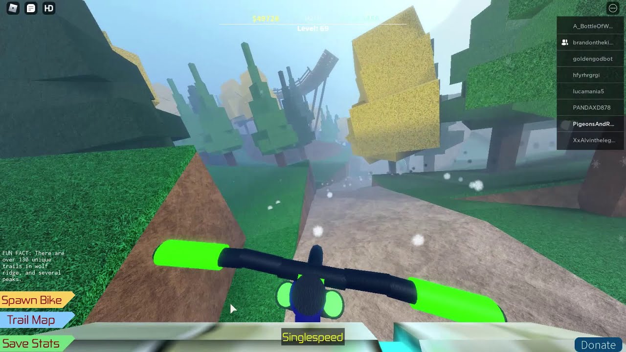 ROBLOX | Wolf Ridge Bike Park | Mammut Mountain to Base Crowline (White ...