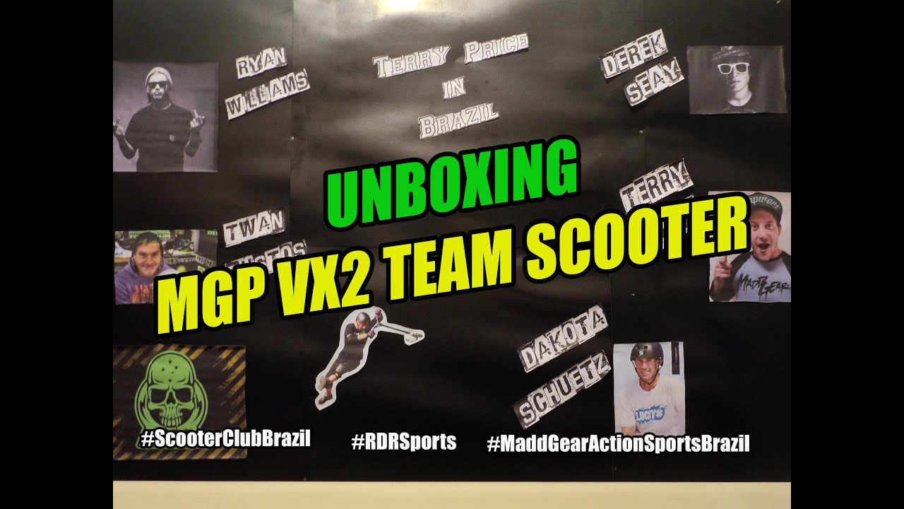 UNBOXING MGP VX2 TEAM SCOOTER - Patinete Profissional 2014 #2 - YouTube