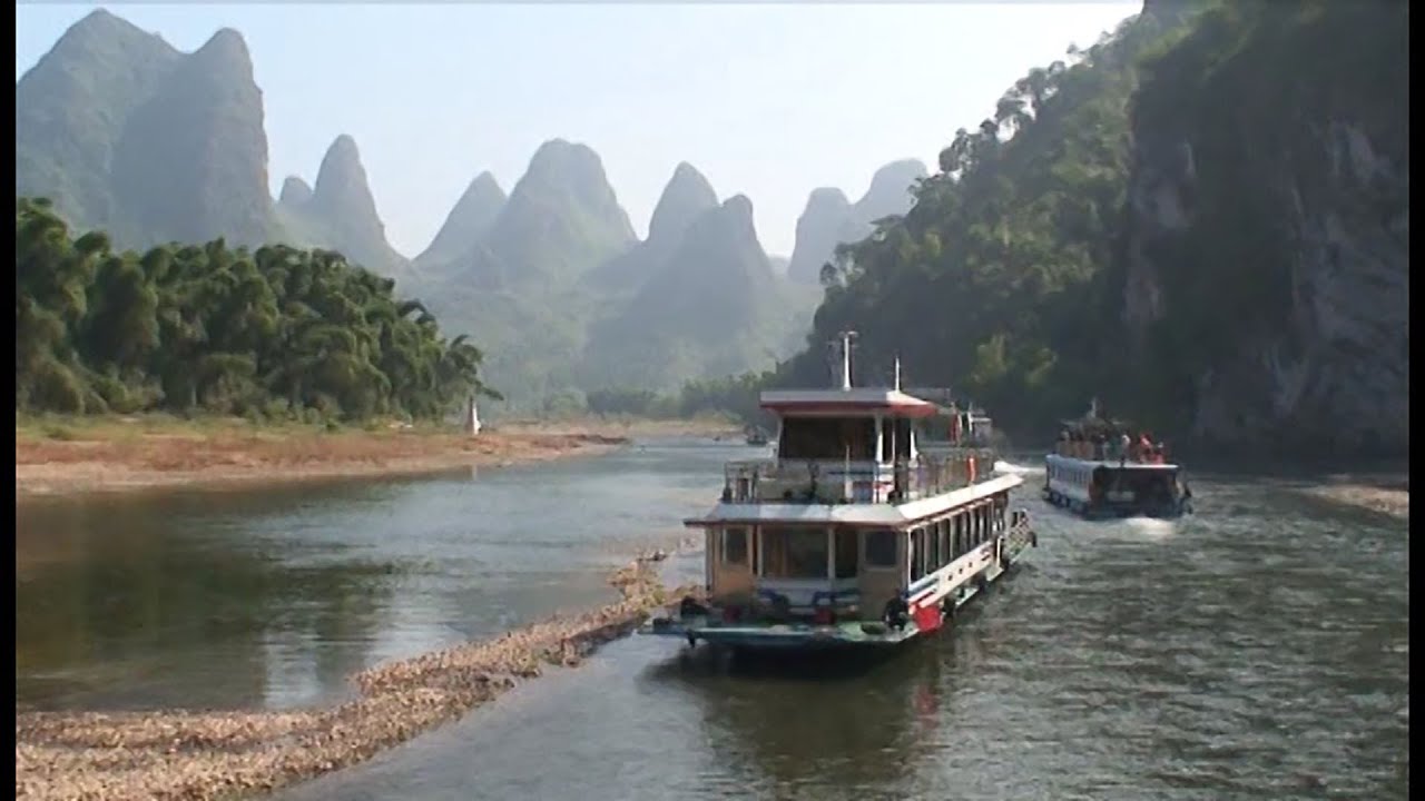 Cruise on the Magnificent Li River near Guilin, China - YouTube