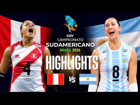 🇵🇪 PERÚ vs ARGENTINA 🇦🇷 | 1-3 | RESUMEN COMPLETO | CAMPEONATO SUDAMERICANO VOLEY 2026