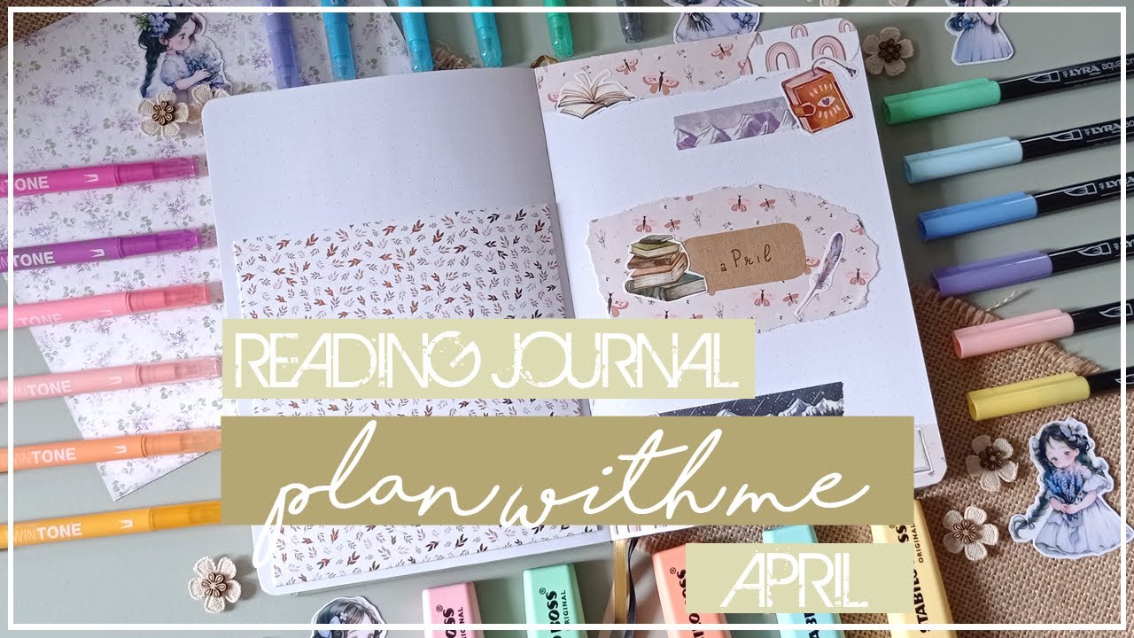 Reading Journal: April - Plan with me - YouTube