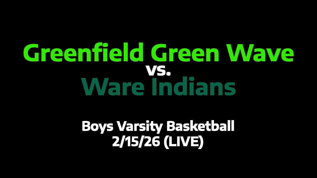 Greenfield Green Wave vs. Ware Indians - Boys Varsity Basketball, 2/15 ...