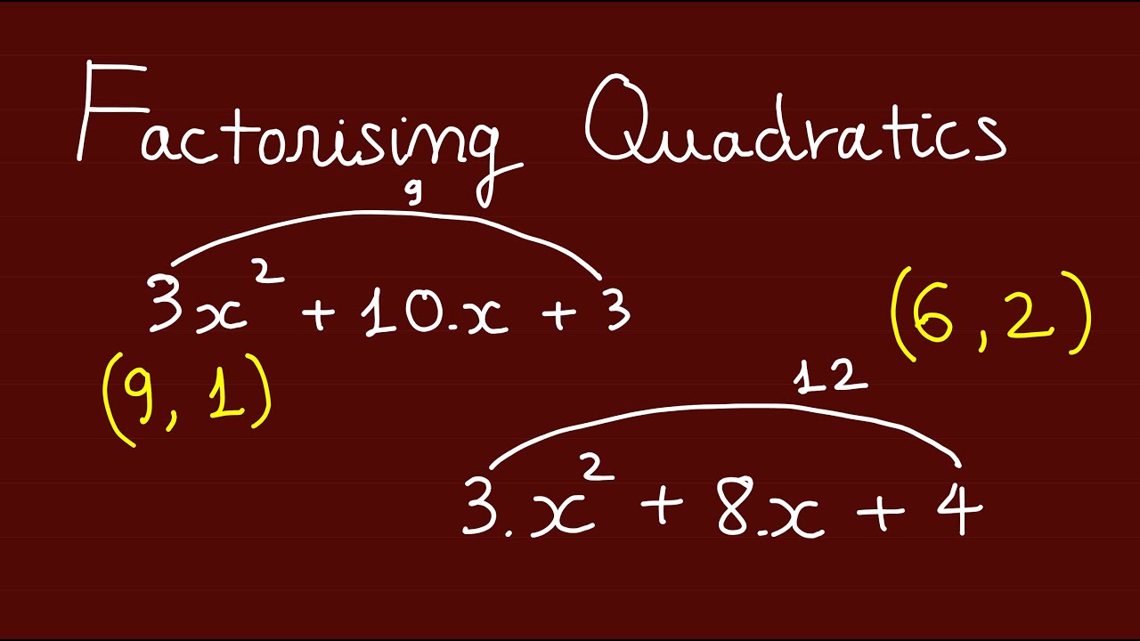 What If You Could MASTER. Factorising Non Monic Quadratic Trinomials in ...