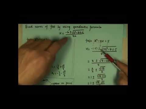 irrational root complex root - YouTube