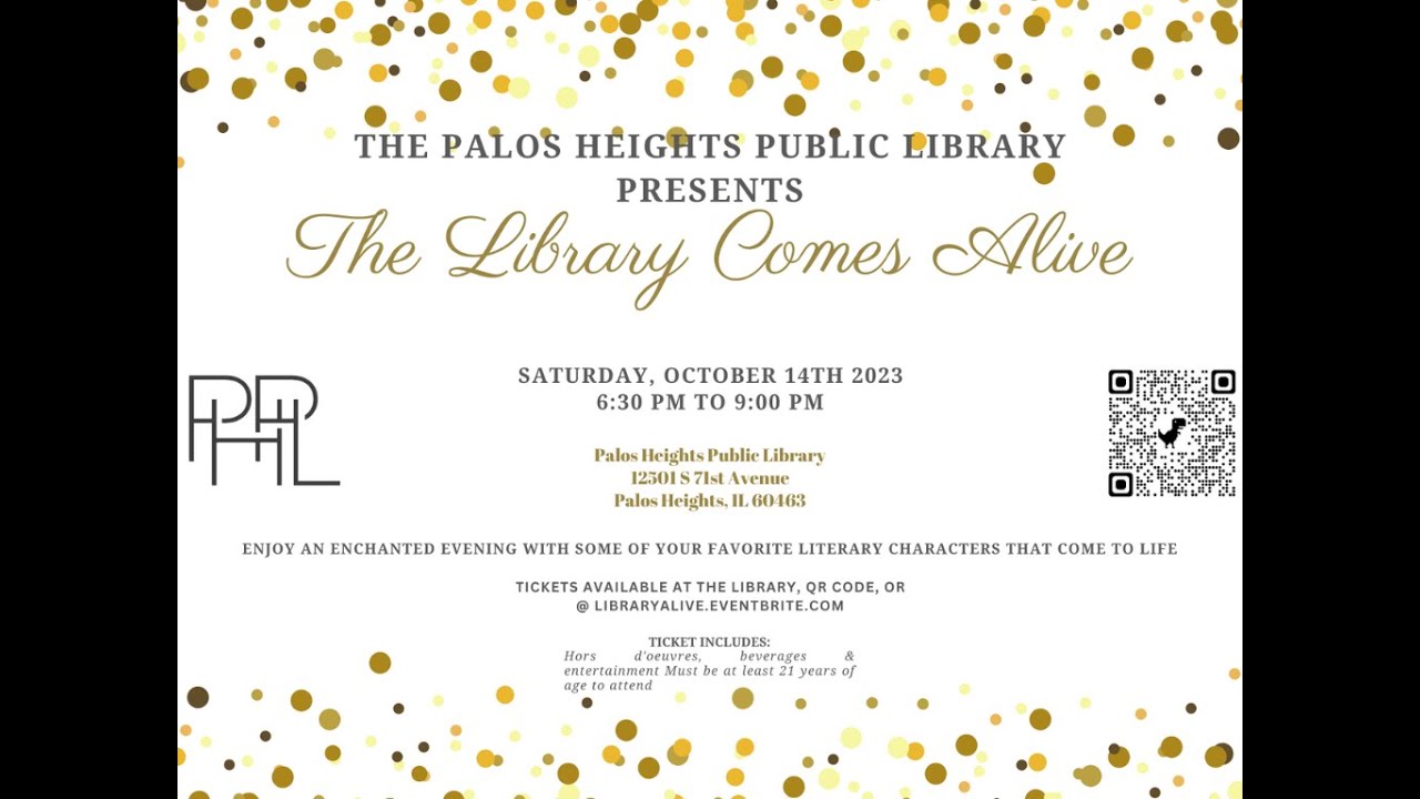 At the Library (Upcoming Event:) The Library Comes Alive - YouTube