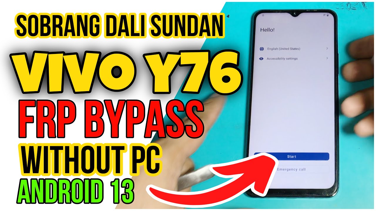 Vivo Y76 5G frp bypass without PC Android 13 - YouTube