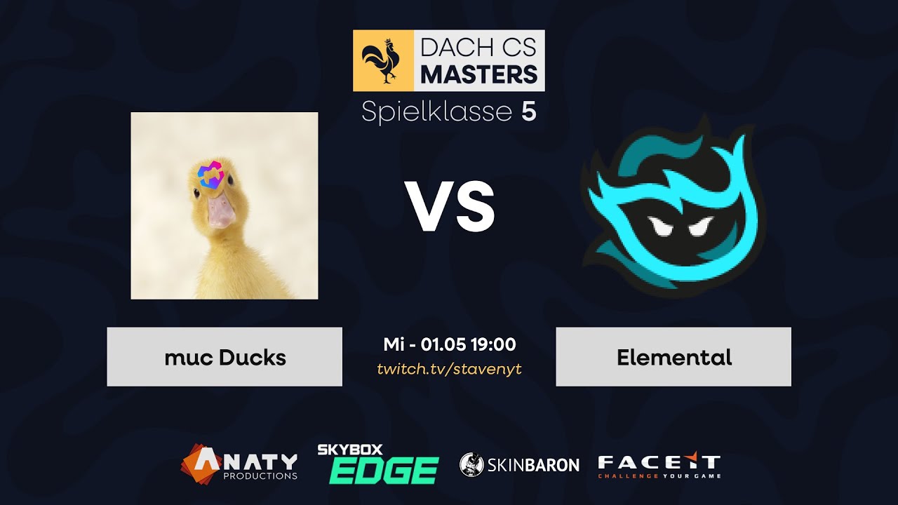 Munich eSports Ducks vs Elemental | Cast #DACHCSMasters - YouTube