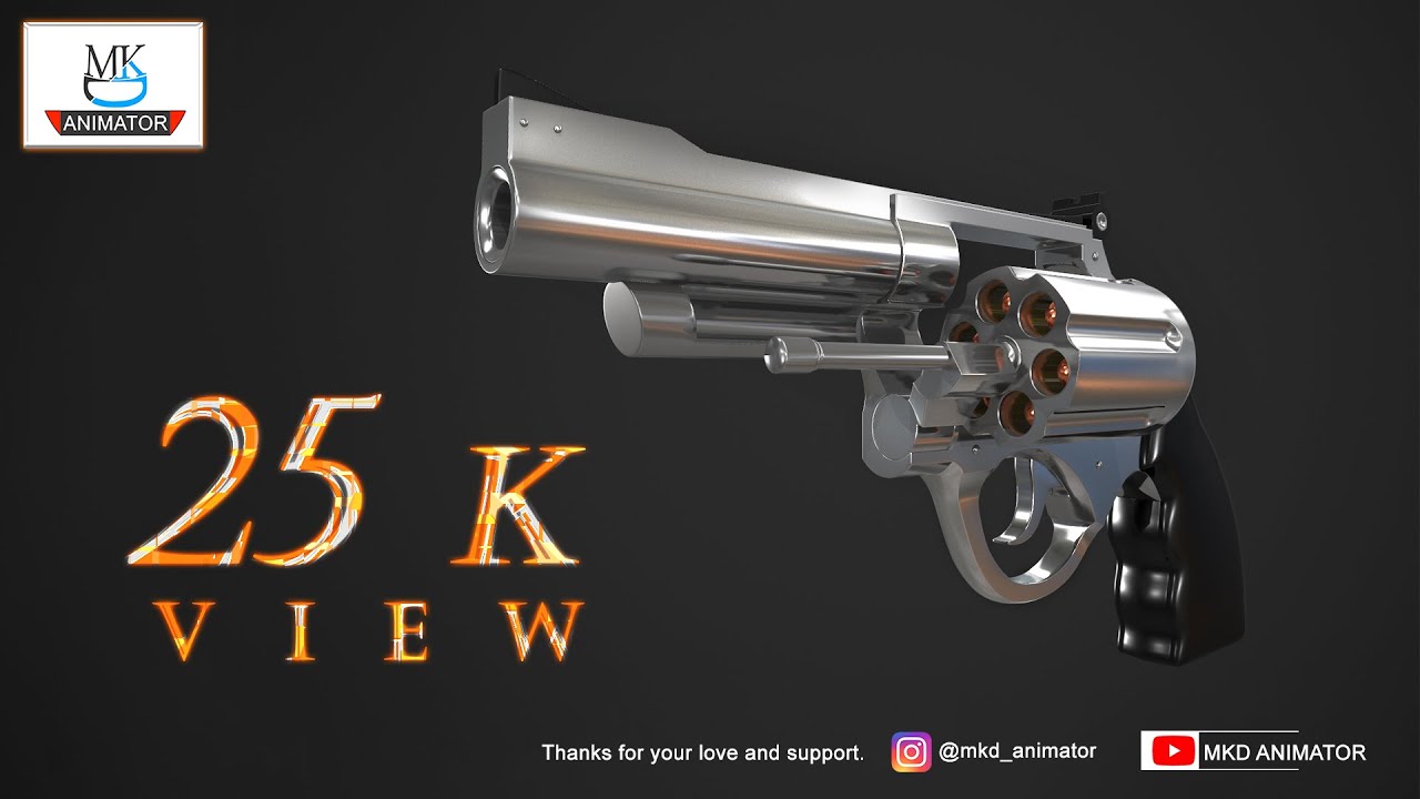 How a Revolver Works | 3d Revolver Animation | MKD Animator - YouTube